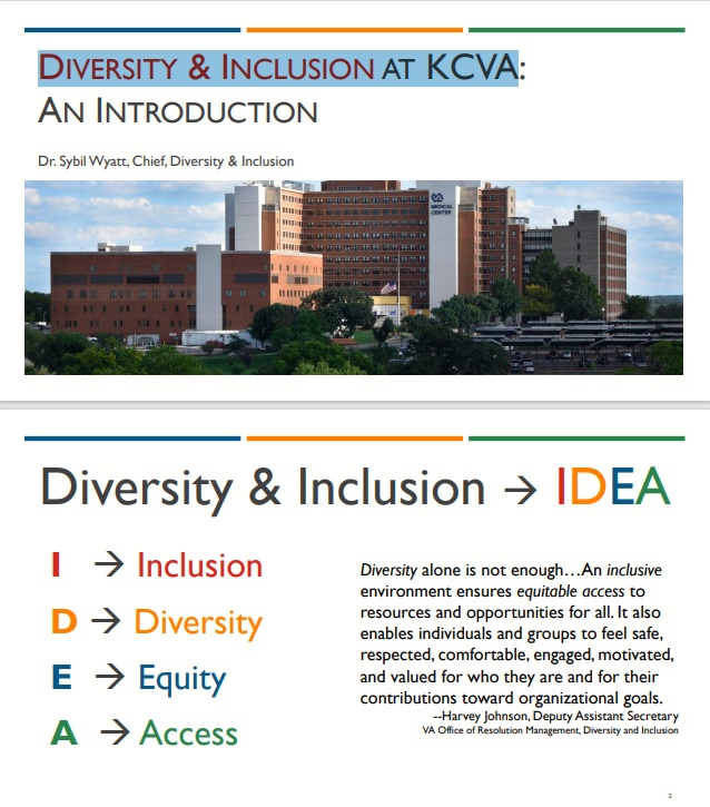 DIVERSITY & INCLUSION AT KCVA - AFGE Local 910