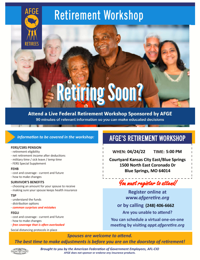 Retirement Workshop 2022 - AFGE Local 910