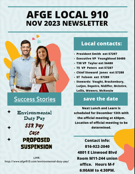 2023 November Newsletter - AFGE Local 910
