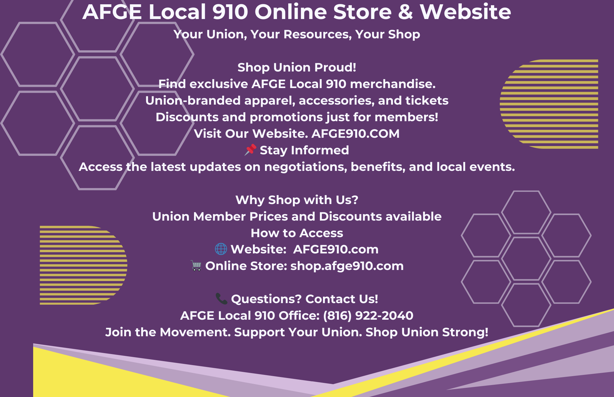 Online Store Flyer - AFGE Local 910